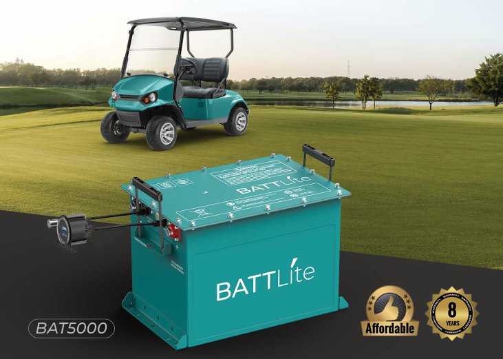 BattLite Lithium Golf Cart Battery LiFePO4 48v 100ah - Full Drop in Pl ...
