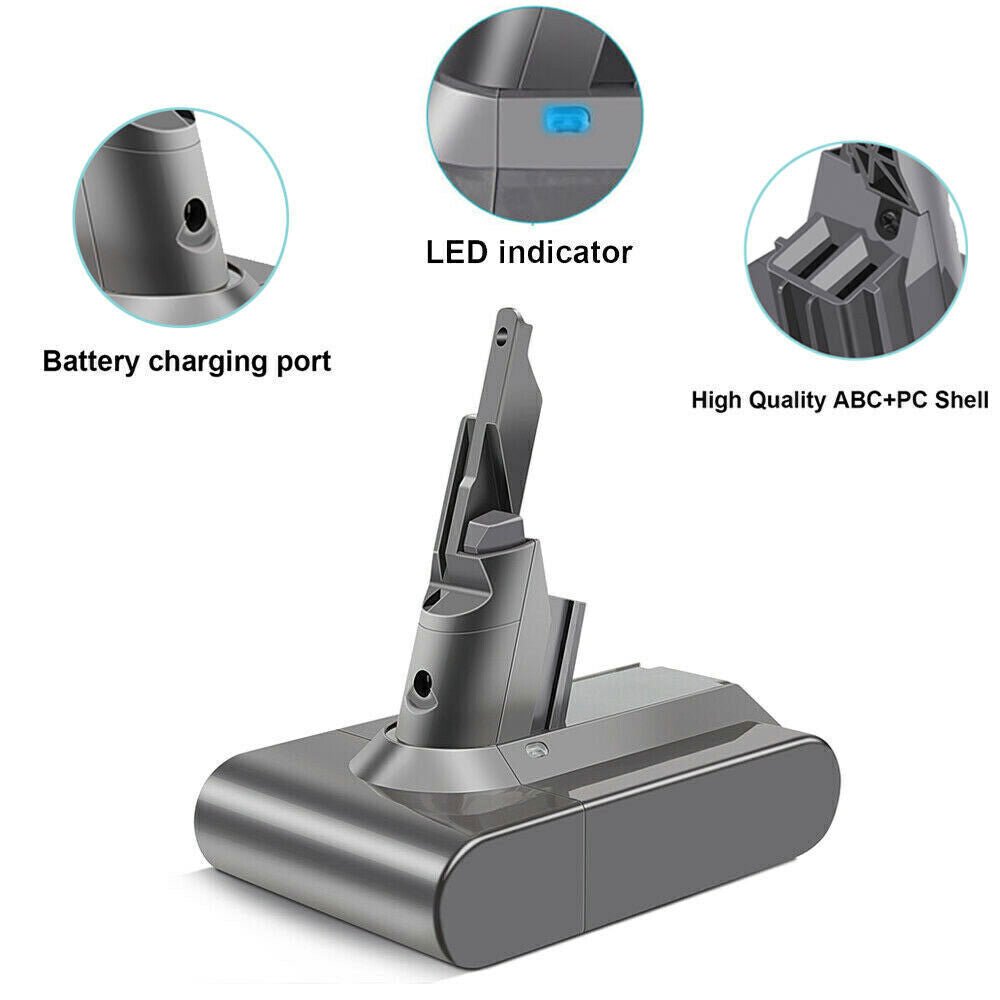 Dyson V7 Battery 21.6V V7 Absolute V7 Motorhead Pro V7 Trigger V7 HEPA ...